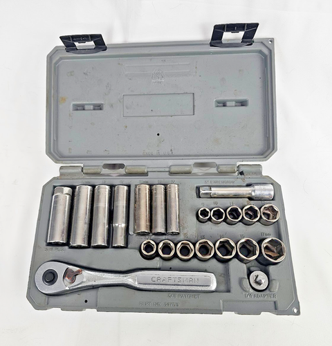 VINTAGE CRAFTSMAN 22 PC SOCKET WRENCH SET, METRIC 34789 | eBay