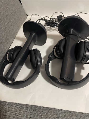 Sony WH-RF400R Wireless Home Theater Headphones Black ….Lot 2 …Untested ...