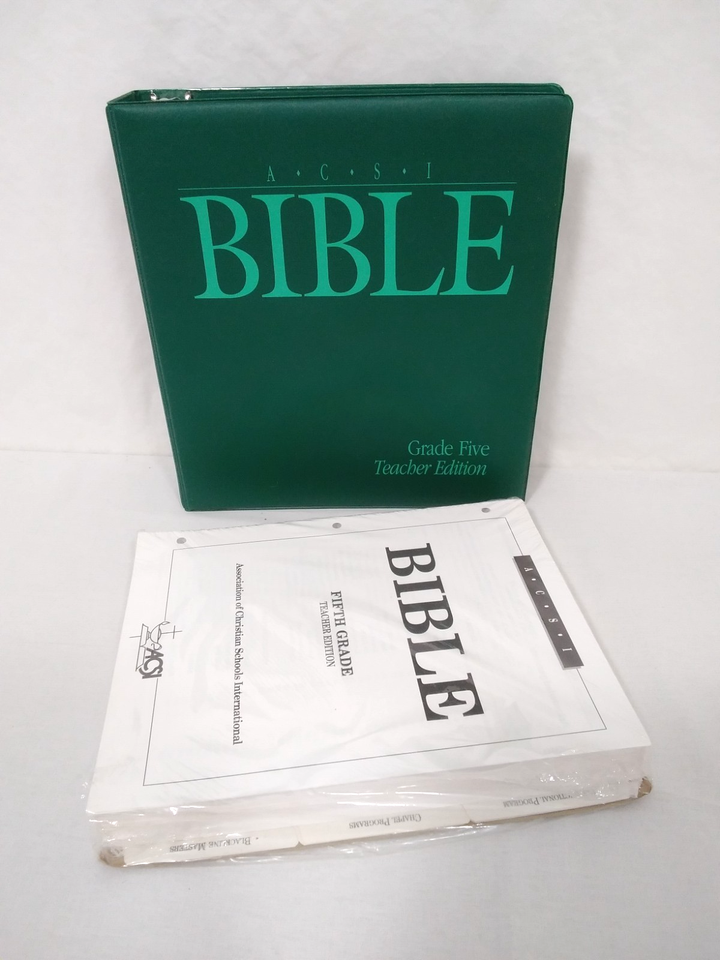 ACSI Purposeful Design Bible Gr 5 Teacher & Student Edition + Visuals ...