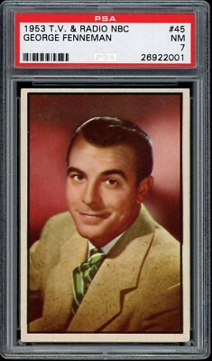 1953 TV & Radio NBC #45 George Fenneman PSA 7 | eBay