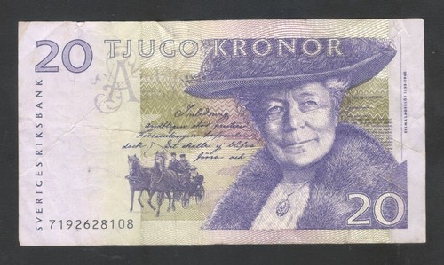 1996 Sweden 20 Kronor Note. | eBay