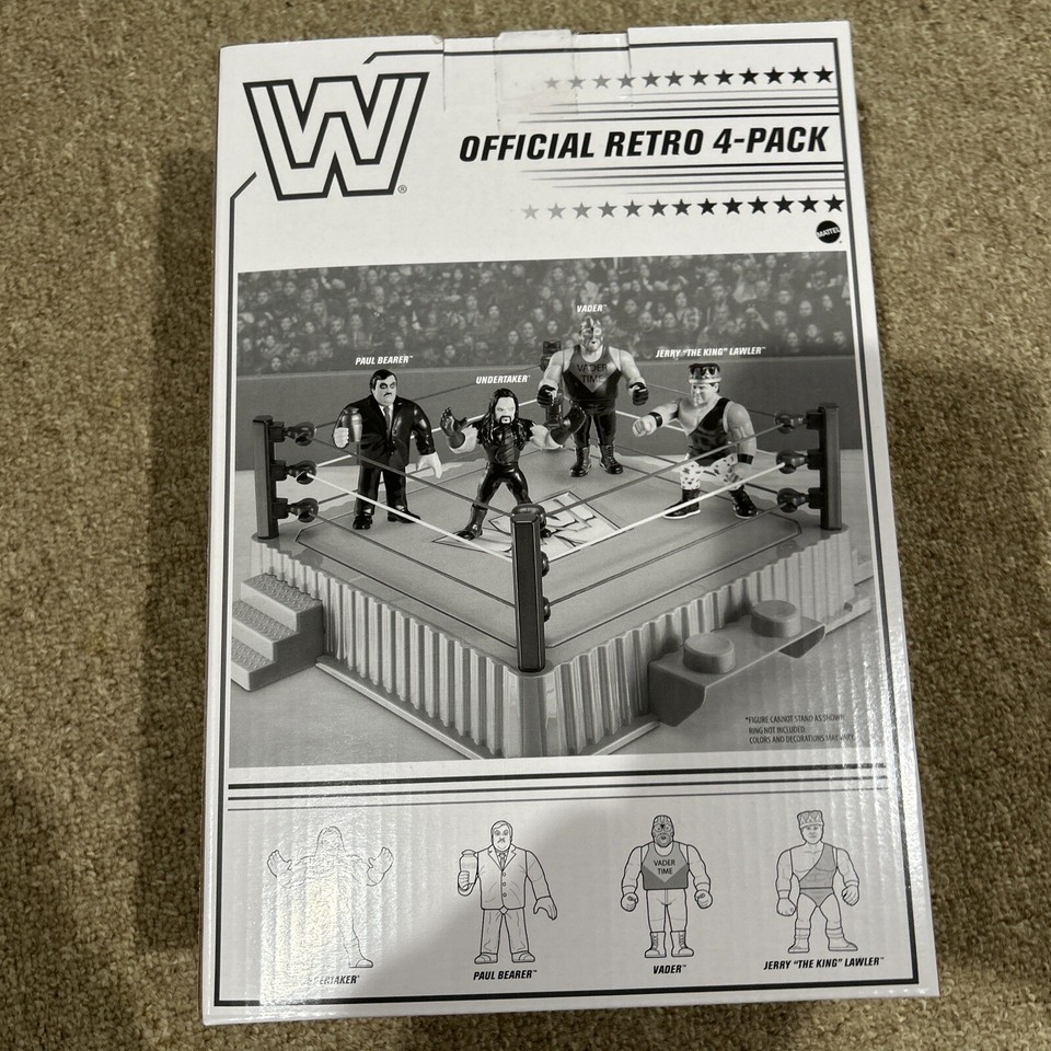 Mattel - WWE - Retro 4-pack Vader, UnderTaker, Paul Bearer, Jerry ...