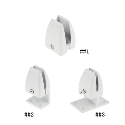 Desk Partition Cubicle Support Bracket Hardware Plates Clip Clamp White ...