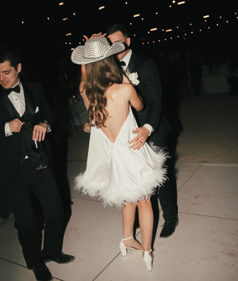 Women Sexy Low Cut Sling Dress Spaghetti Strap Backless Wedding ...