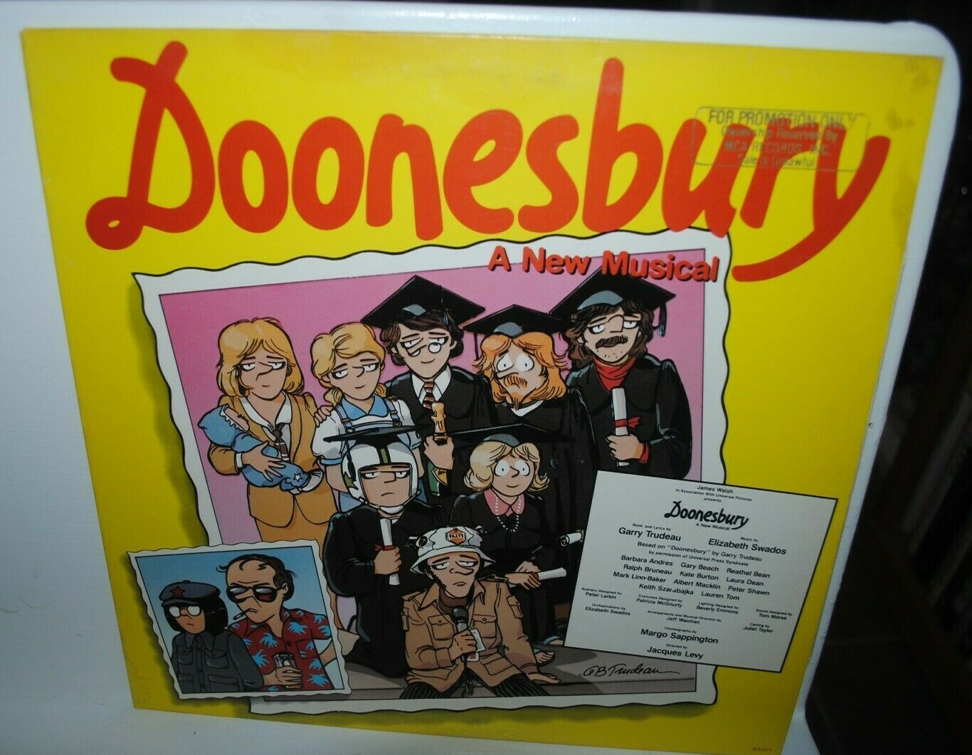Doonesbury, A New Musical, theater cast, LP record, PROMO, MCA 6129 | eBay