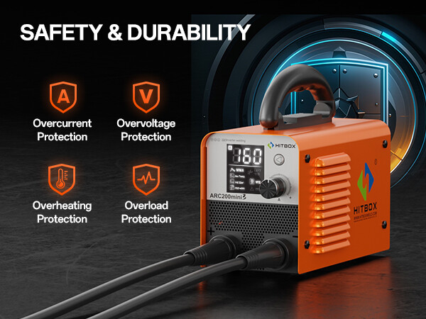 HITBOX Mini ARC Welder,160A MMA/LIFT TIG Portable Electric Welder with ...