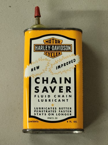 Vintage Harley Davidson Chain Saver Lubricant Handy Oil Can Lube 8oz | eBay