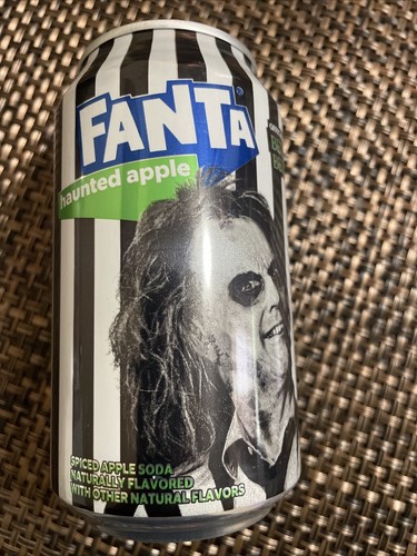New Beetlejuice Fanta Haunted Spiced Apple Soda / Pop 12oz Can Sealed ...