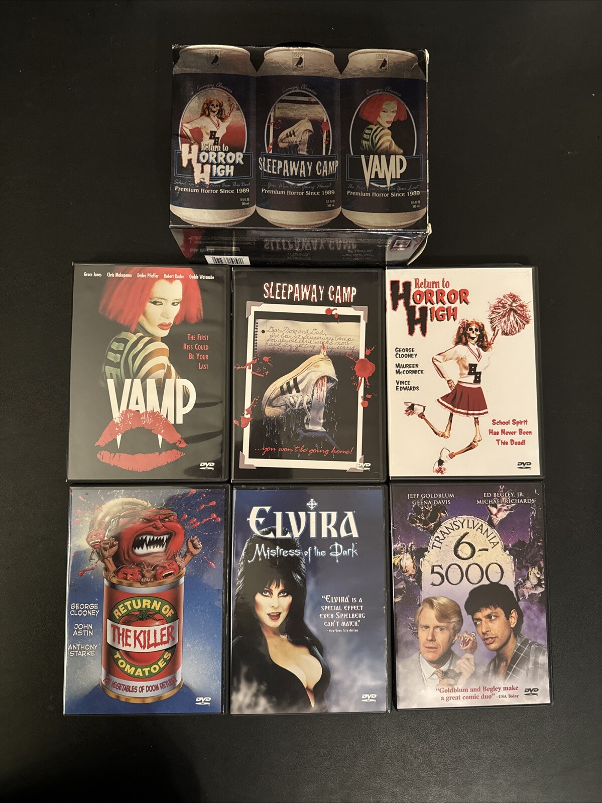 Fright Pack 6 DVD Set Campy Horror Classics Elvira Return Of The Killer ...