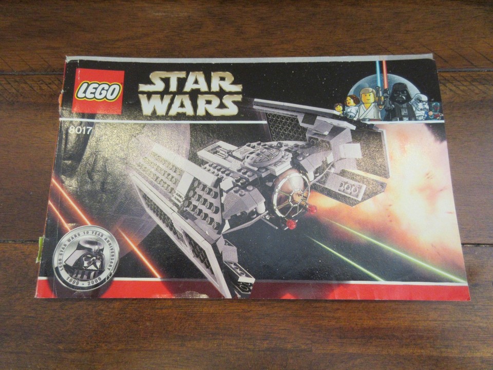 Lego Star Wars 8017 Darth Vader's TIE Fighter Instruction Manual and ...