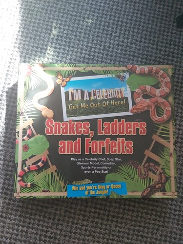 Snakes Ladders and Forfeits Im A Celebrity Board Game | eBay UK