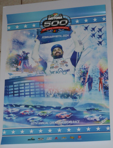 2024 Daytona 500 Poster 18” x 24” Ships in Poster Tube Insured | eBay