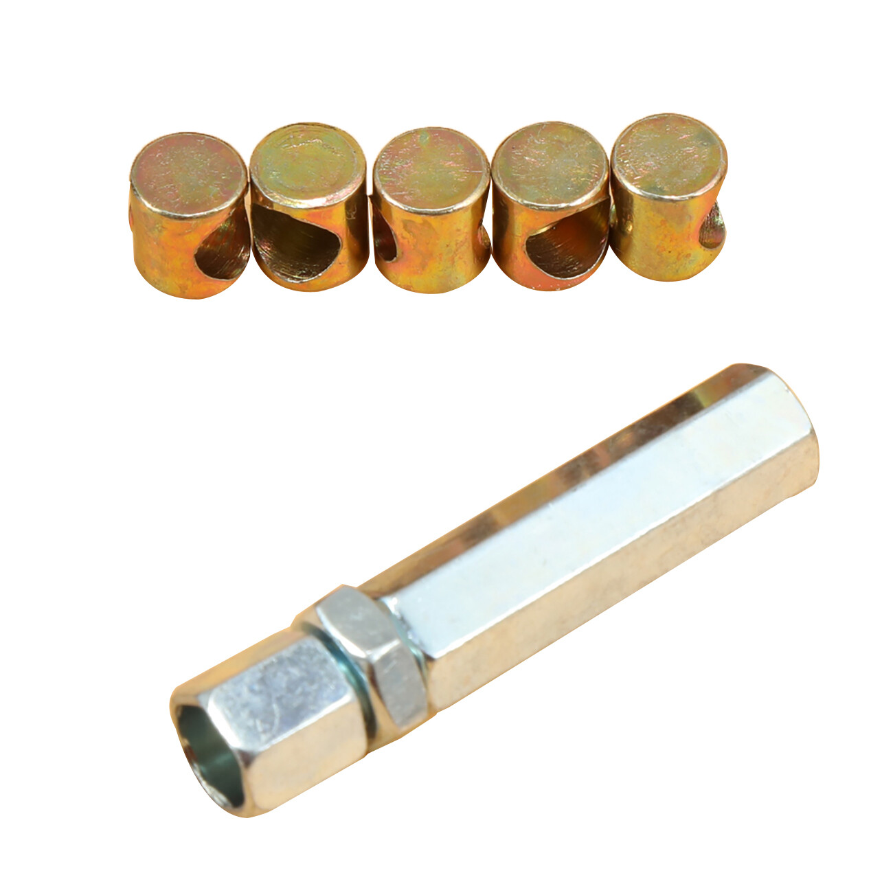 5 Metres Motorcycle Diy Throttle Cable Kit Nipples Ferrules For Pit ...