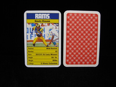 1987 Kevin House Los Angeles Rams "Ace Fact Pack" Card United Kingdom ...