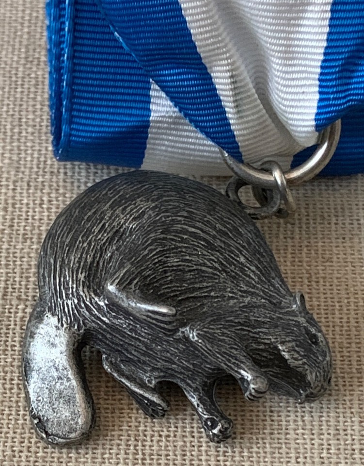SILVER BEAVER Boy Scouts of America Leader MEDAL Award BSA Scouting ...