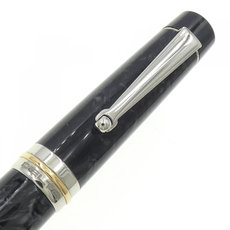 Delta Vintage Collection Black Fountain Pen Fine Nib Used from japan ...