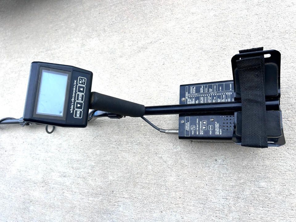 WHITE’S XLT SPECTRUM METAL DETECTOR WORKING With CASE Battery Manual ...