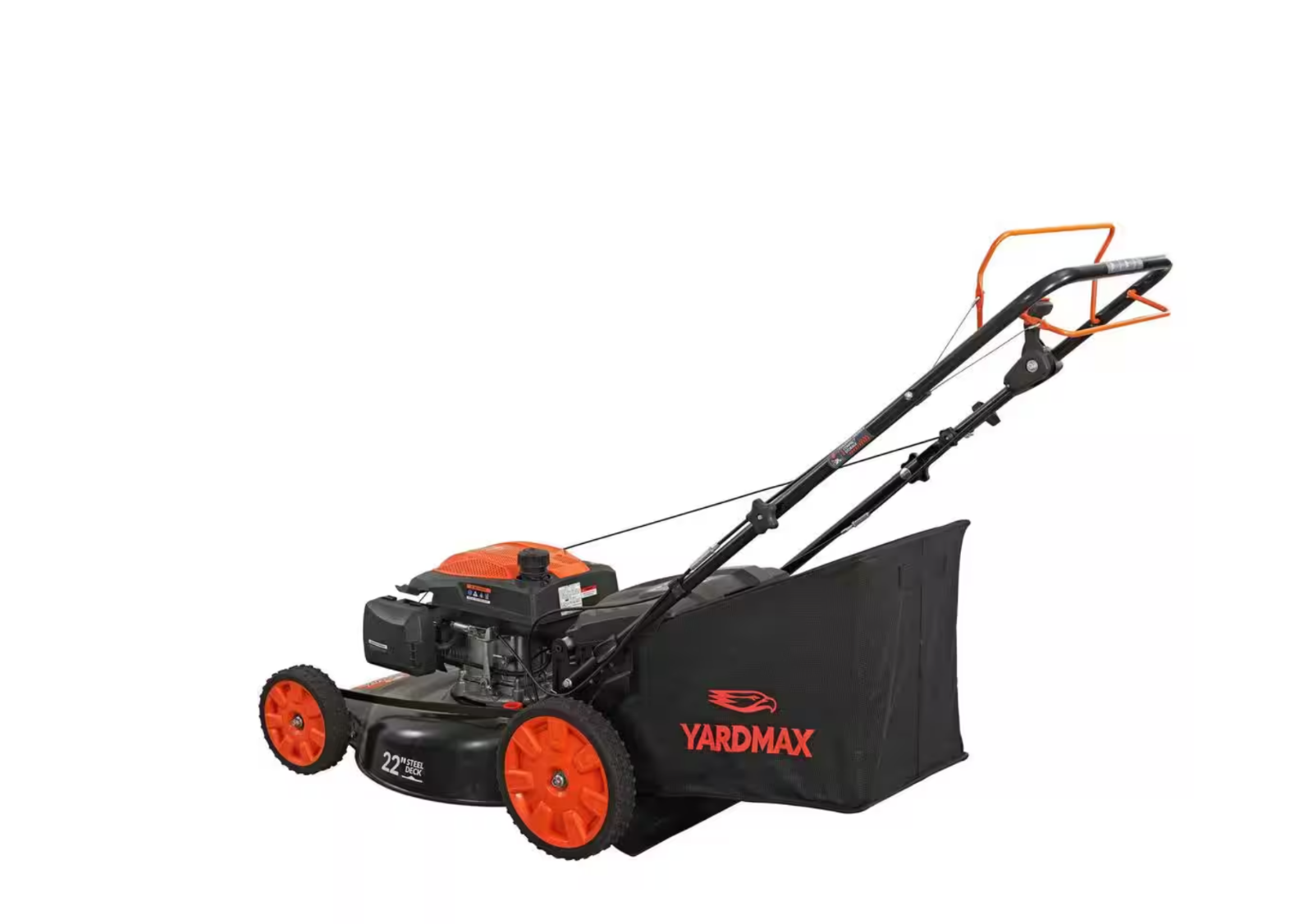 YARDMAX YG2760 2'' 201cc High-Wheel RWD 3-In-1 Gas Walk Behind Lawn ...