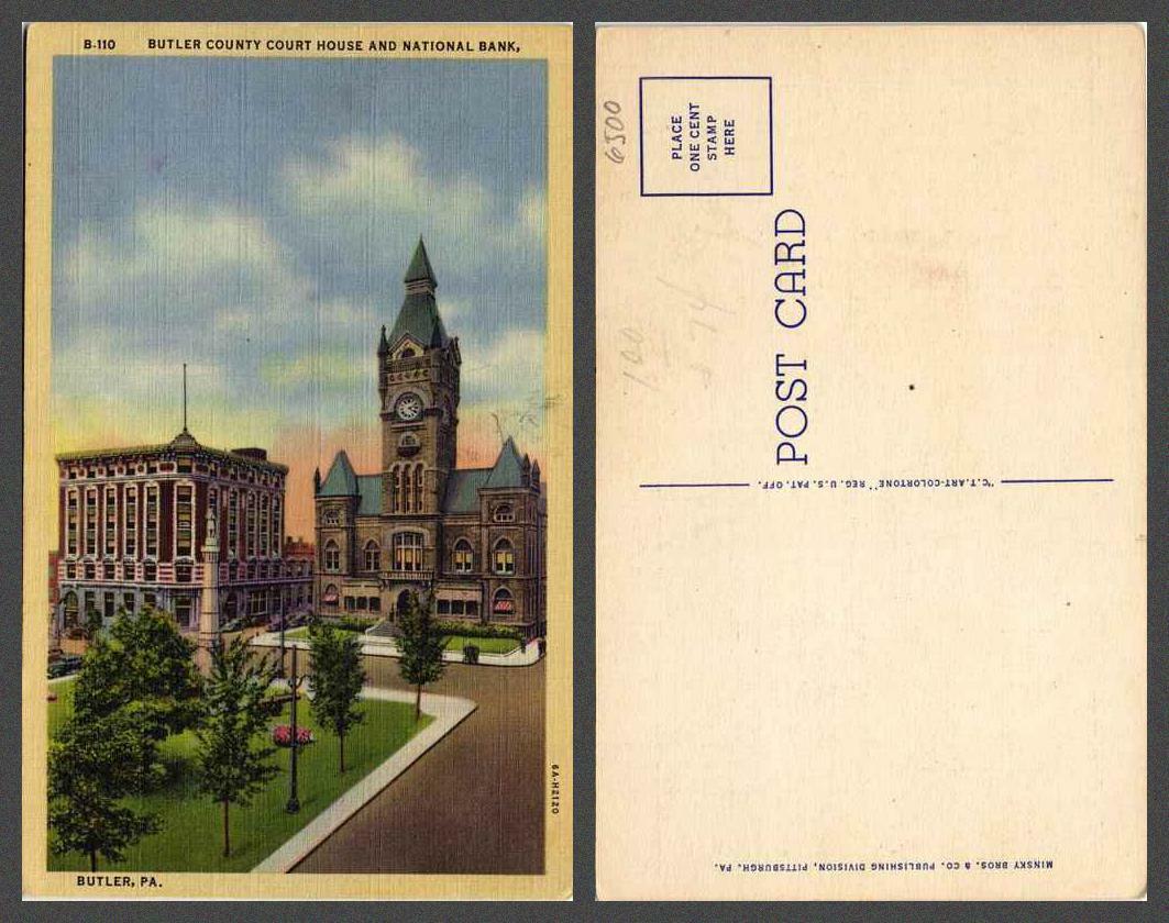 PENNSYLVANIA Butler VINTAGE POSTCARD | eBay