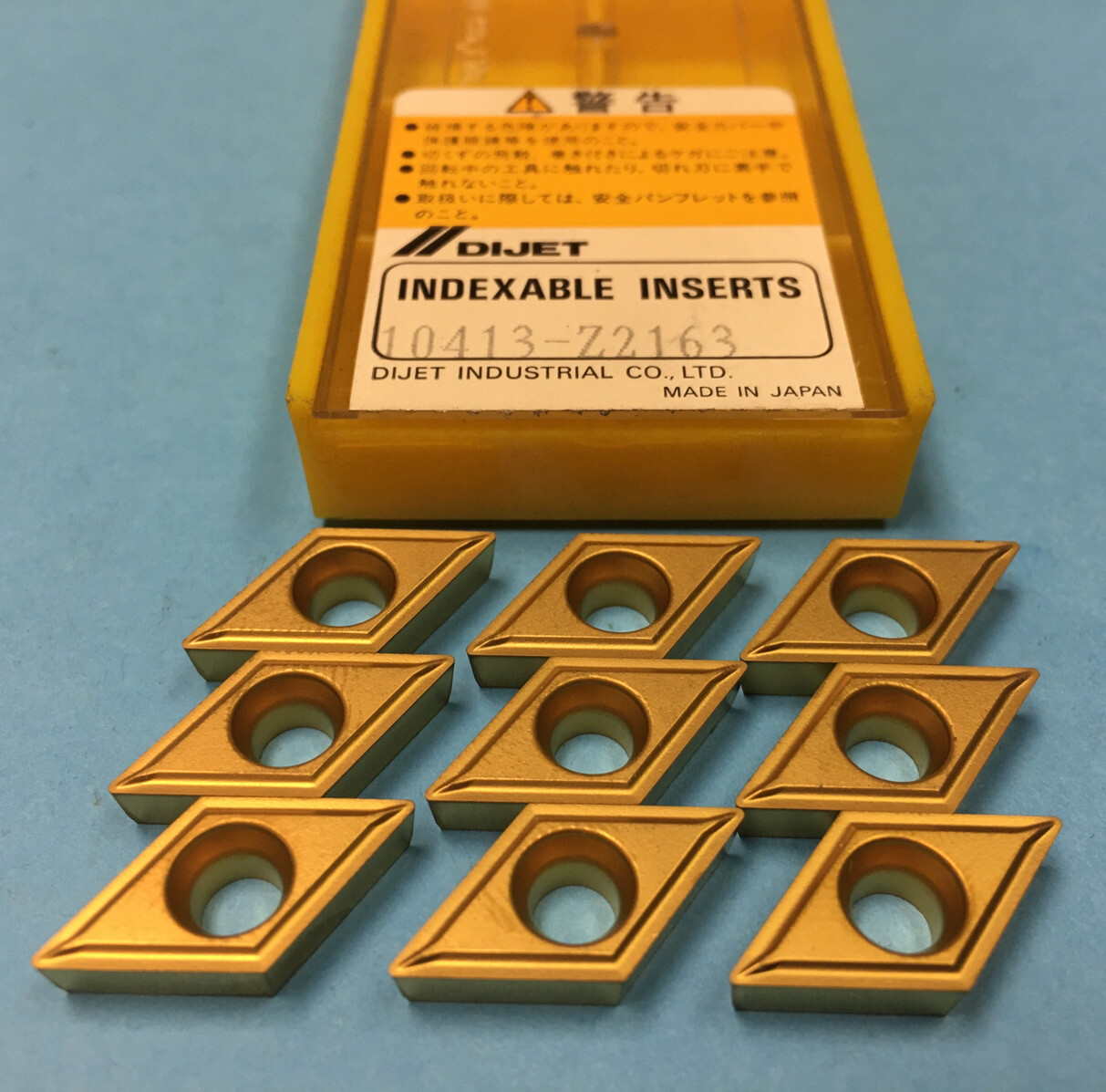 LOT of (9) DIJET INDEXABLE INSERTS 10413-Z2163 Made In Japan (JL21) | eBay