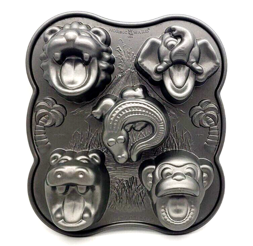 NORDIC WARE HUNGRY ANIMALS CUPCAKE,JELLO PAN MOLD NEW | eBay