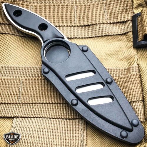 7" Tactical Dagger Fixed Blade Hunting Survival Knife w/ Hard Belt ...