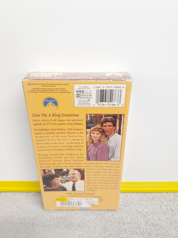 Cheers - Vol. 1 (VHS, 1993) Give Me a Ring Sometime 97361518633| eBay
