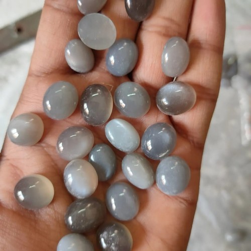 8x6 mm Oval Natural Gray MoonStone Good Quality Cabochon Gemstone Lot ...