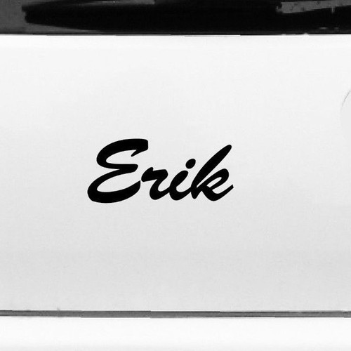 Erik 17cm Children's Room Name Tattoo Sticker Decor Film Car Door ...
