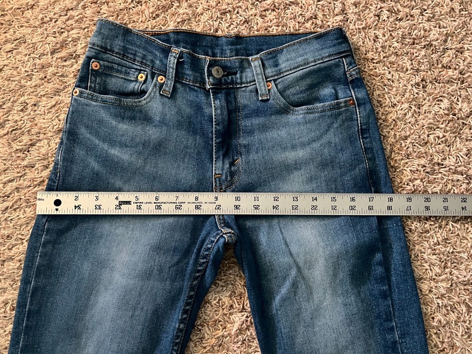 EUC Levi's 511 Slim Fit Tapered Leg Jeans Mens tag=28x32 (MEASURED ...