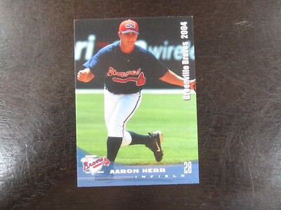 2004 Grandstand Greenville Braves Aaron Herr Card (B17) Atlanta Braves ...