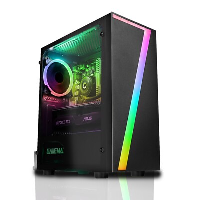 COMPUTER DESKTOP TOWER PC INTEL CORE i3 8GB RAM 120GB SSD+500GB Windows ...