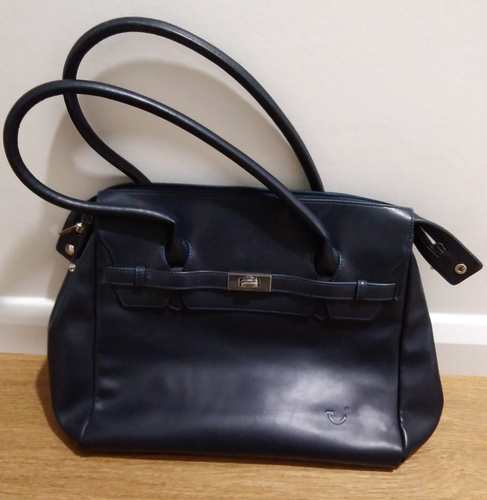 Tui Airways Cabin Crew Uniform Navy Leather Handbag Bag Logo Ladies ...