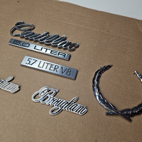 87 88 89 90 91 92 Cadillac Brougham Fleetwood Qtr Emblems Trunk Badge ...
