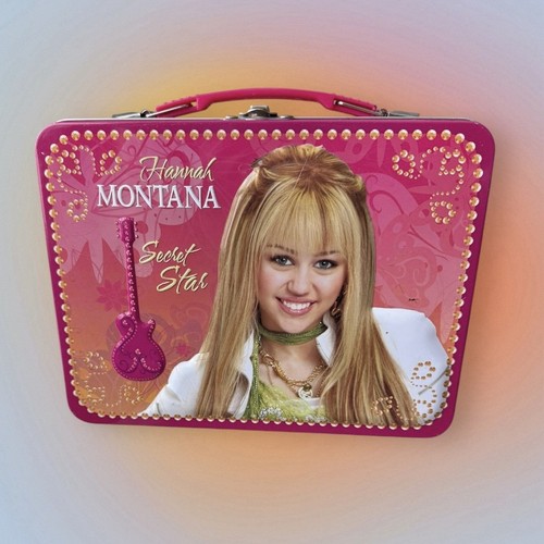 Vintage Hannah Montana 2005 DISNEY METAL LUNCHBOX MILEY CYRUS Lunch Box ...