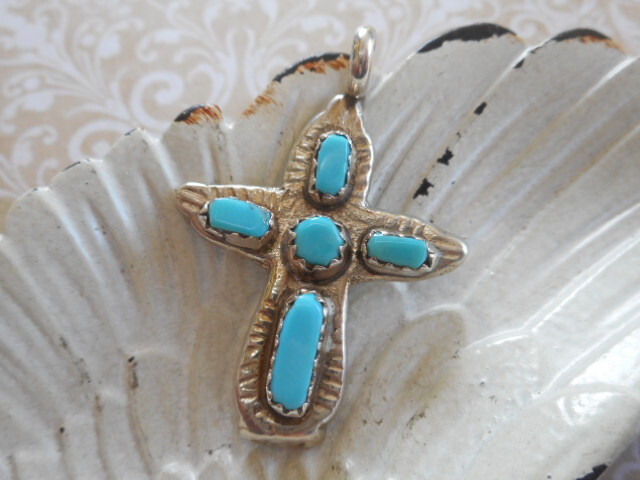 Small Vintage Cecilia Iule Zuni Sterling Silver Turq… - Gem