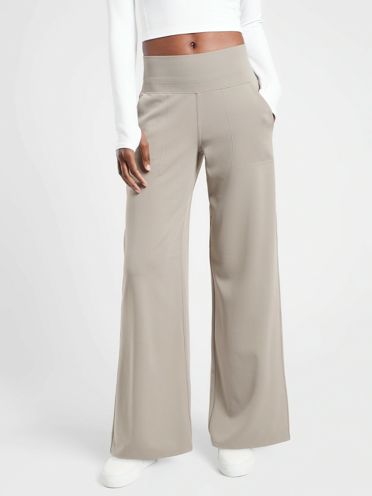 NWT Athleta Venice Wide Leg Pant, Bluff Grey SIZE 2X 2 X #982868 W0728 ...