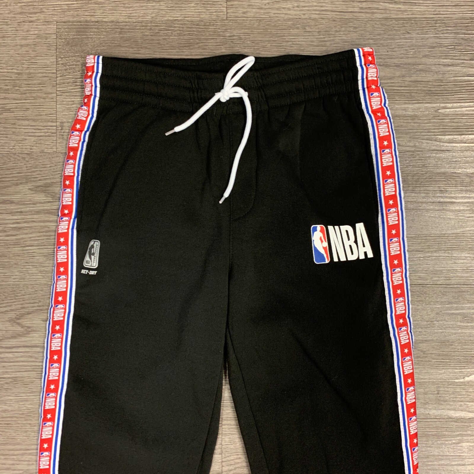 NBA Fleece Tuxedo Side Logo Sweatpants Men's Size M B… - Gem