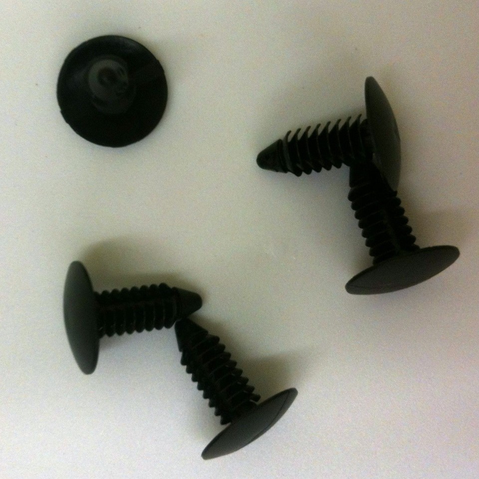 For AMC 5pcs Black Nylon Plastic Retainers Clips Bumpers Fenders 1/4 ...