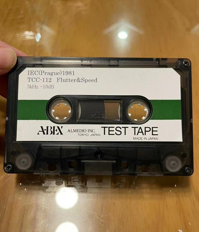 1 PCS ABEX TCC-112 Test Tape Flutter & Speed 3KHZ - 10DB | eBay