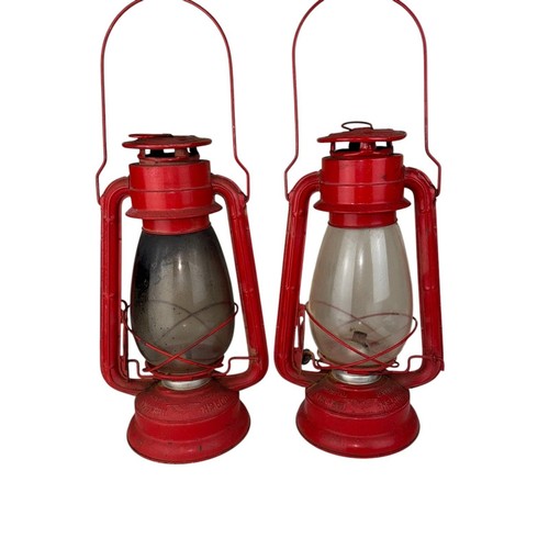 Vintage Red Winged Wheel No. 500 Kerosene Lantern Made In Japan Lot of ...