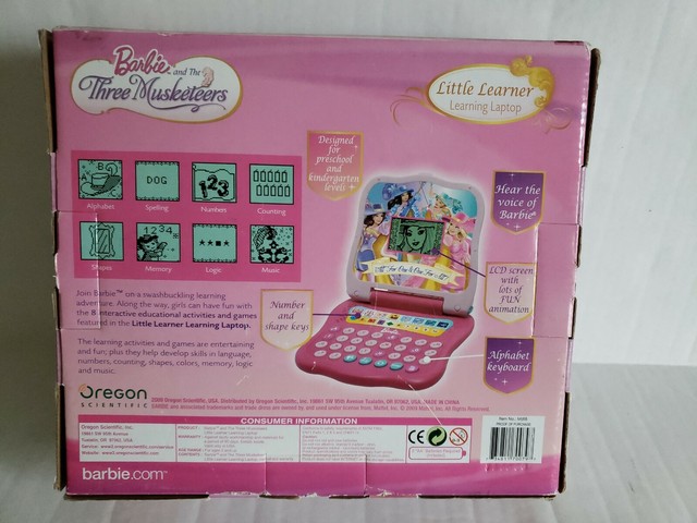 Oregon Scientific Barbie Three Muskateers Junior Laptop for sale online ...