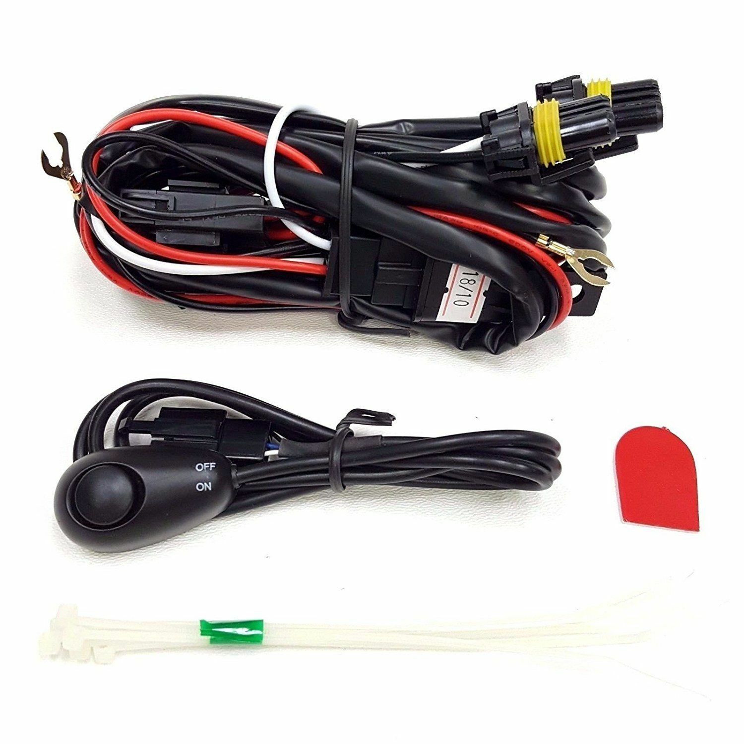 Fog Light Wiring Harness Relay Kit 9005 H10 HB3 LED ON/OFF Switch 2 ...