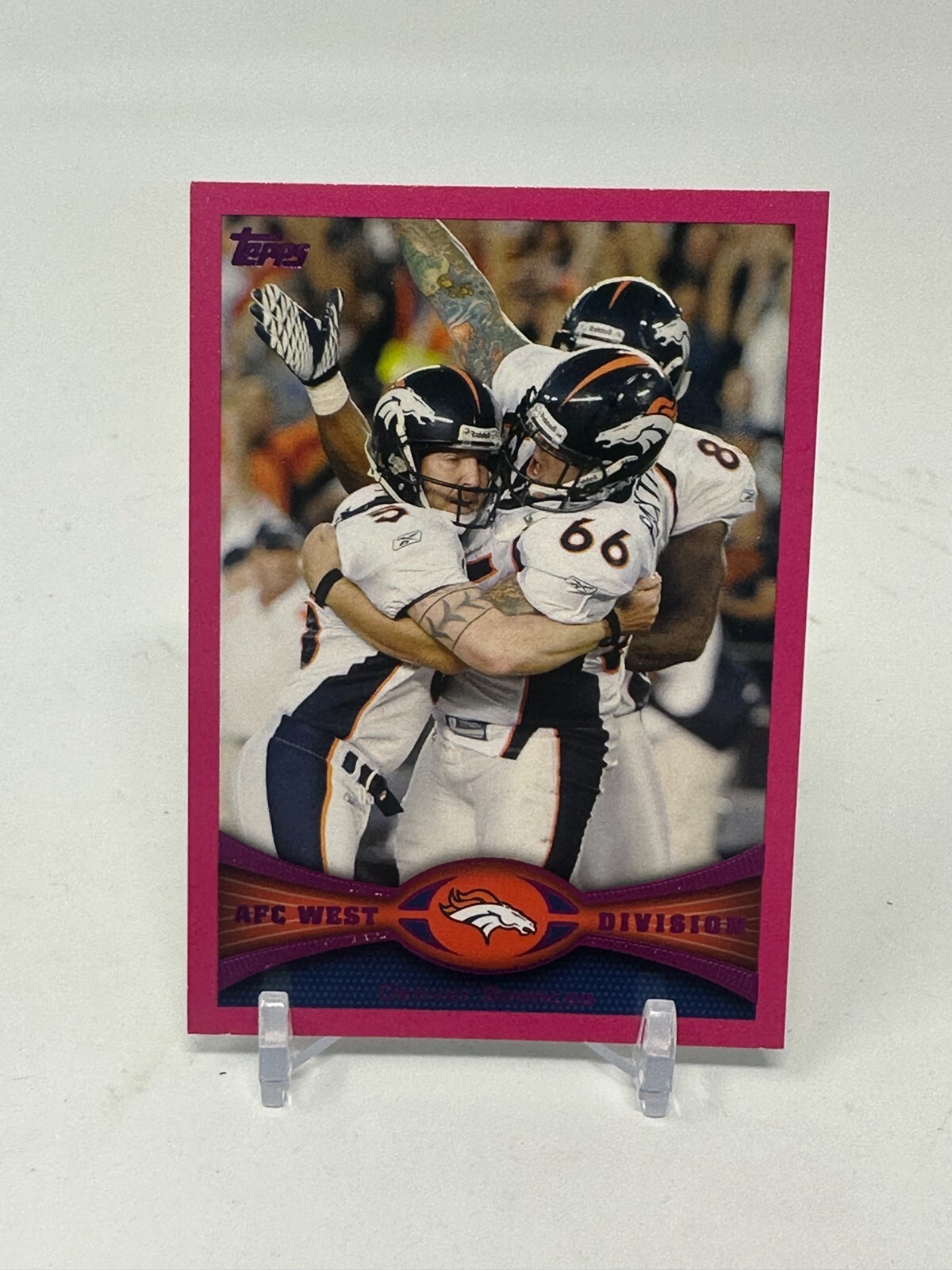 2012 Topps Football Denver Broncos Pink Parallel Card #324 #008/399 | eBay
