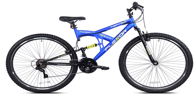Kent 72952 29 inch Flexor Men's Dual Suspension Mountain Bike - Blue ...