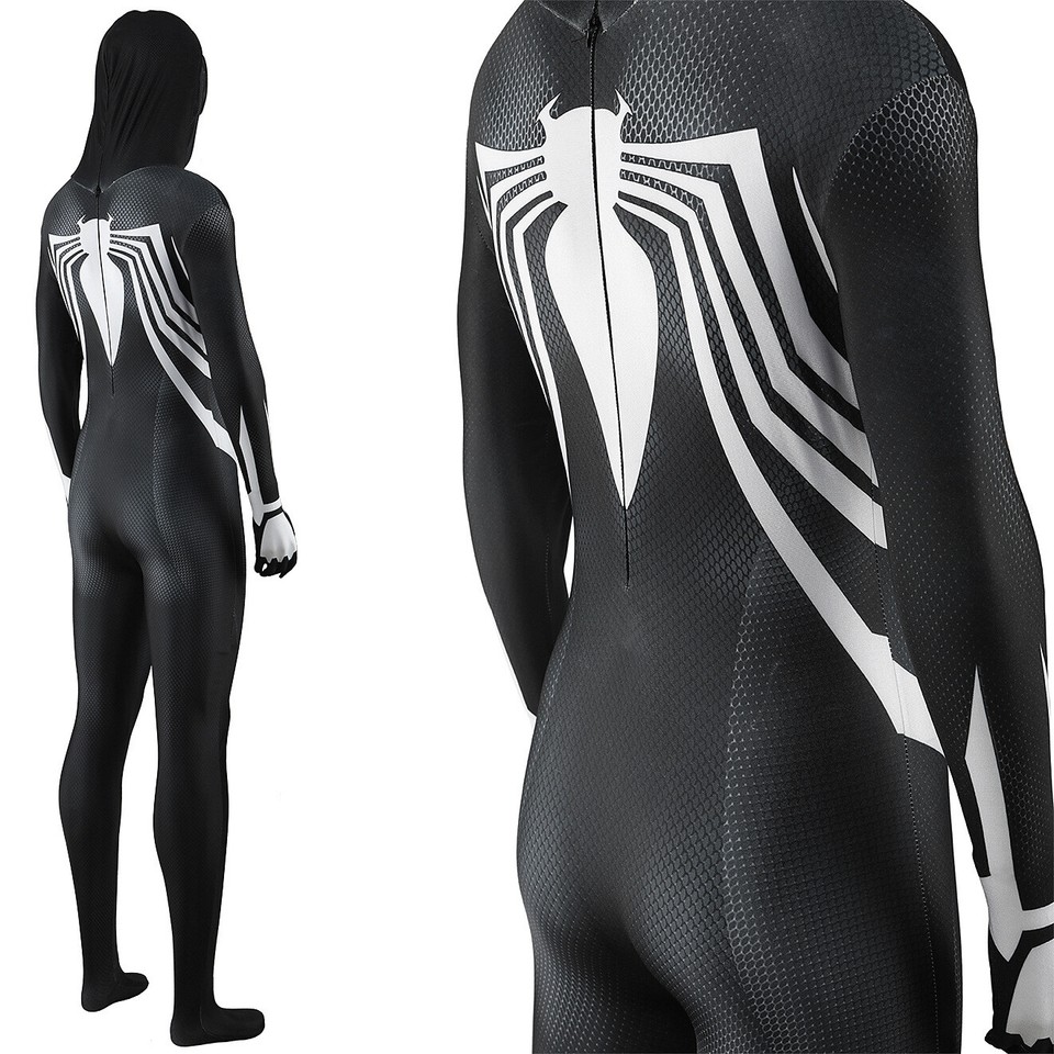 She Venom Jumpsuit Spider-Woman Bodysuit Cosplay Costume Adult Kids ...