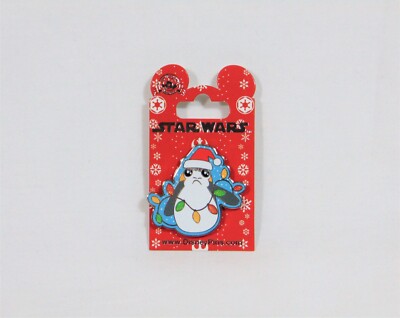 Disney Star Wars Christmas Holiday Porg Wearing Santa Hat & Lights Pin ...