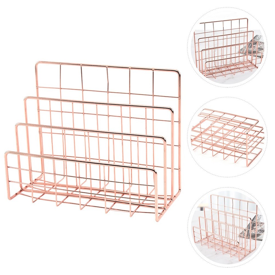 2 Pcs Letter Holder for Desk Desktop File Holders Folder Organizer ...