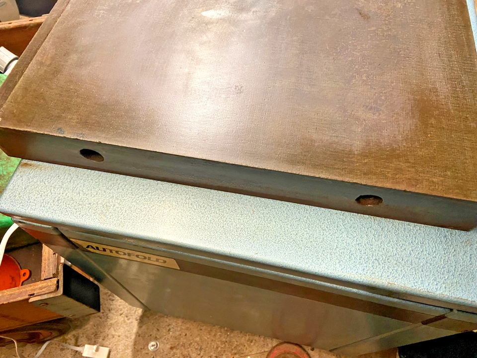 Engineers cast iron surface plate 2ft x 18in x 2in | eBay UK
