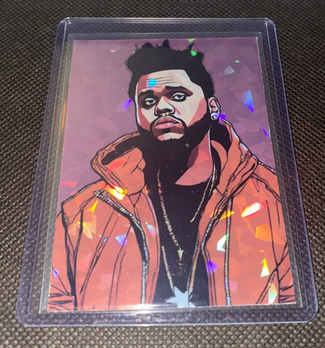 The Weekend Weeknd Custom Rap Holo Refractor Trading Card variant cd | eBay
